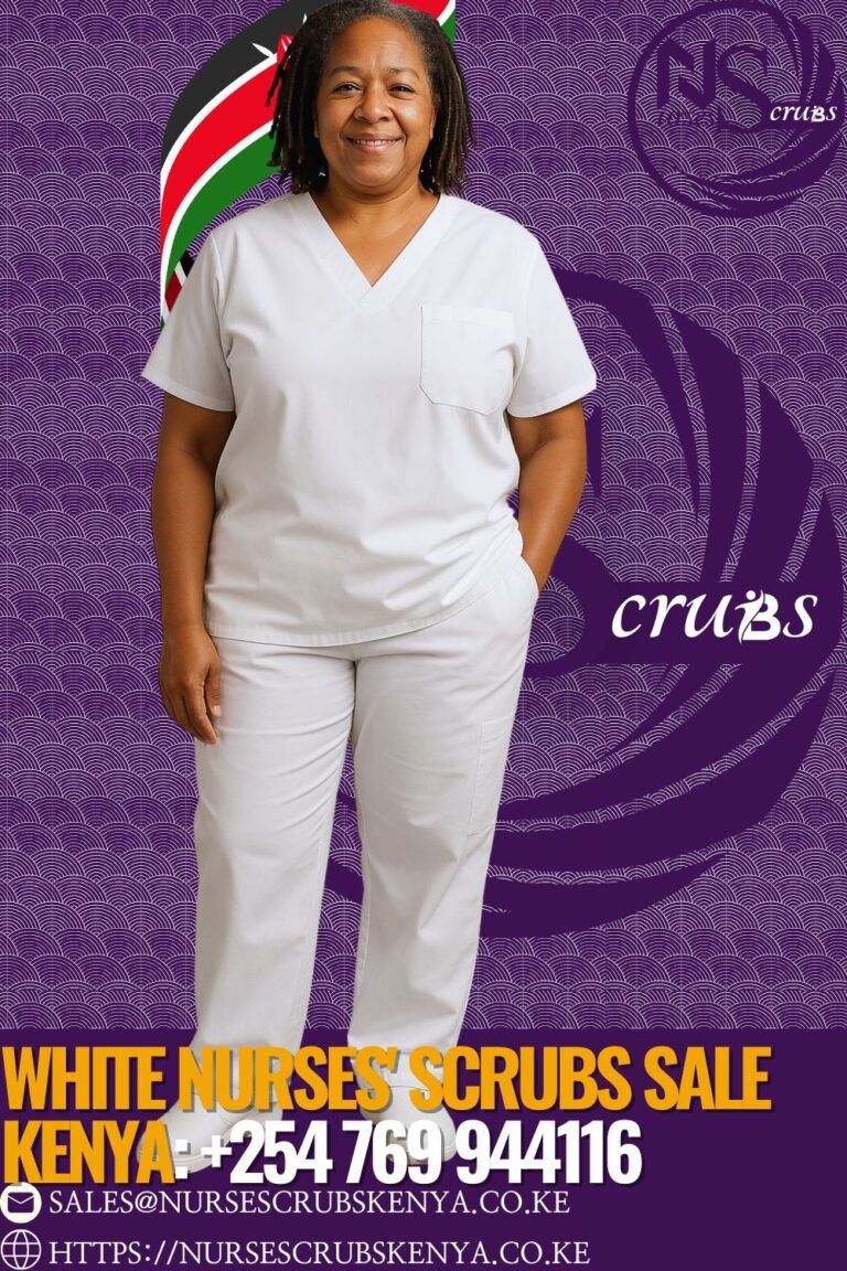 White Nurses' Scrubs for Sale in Kenya - Nurses Scrubs Kenya