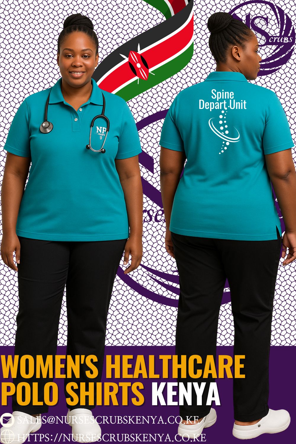 Women's Polo Shirts for Healthcare - Nurses Scrubs Kenya